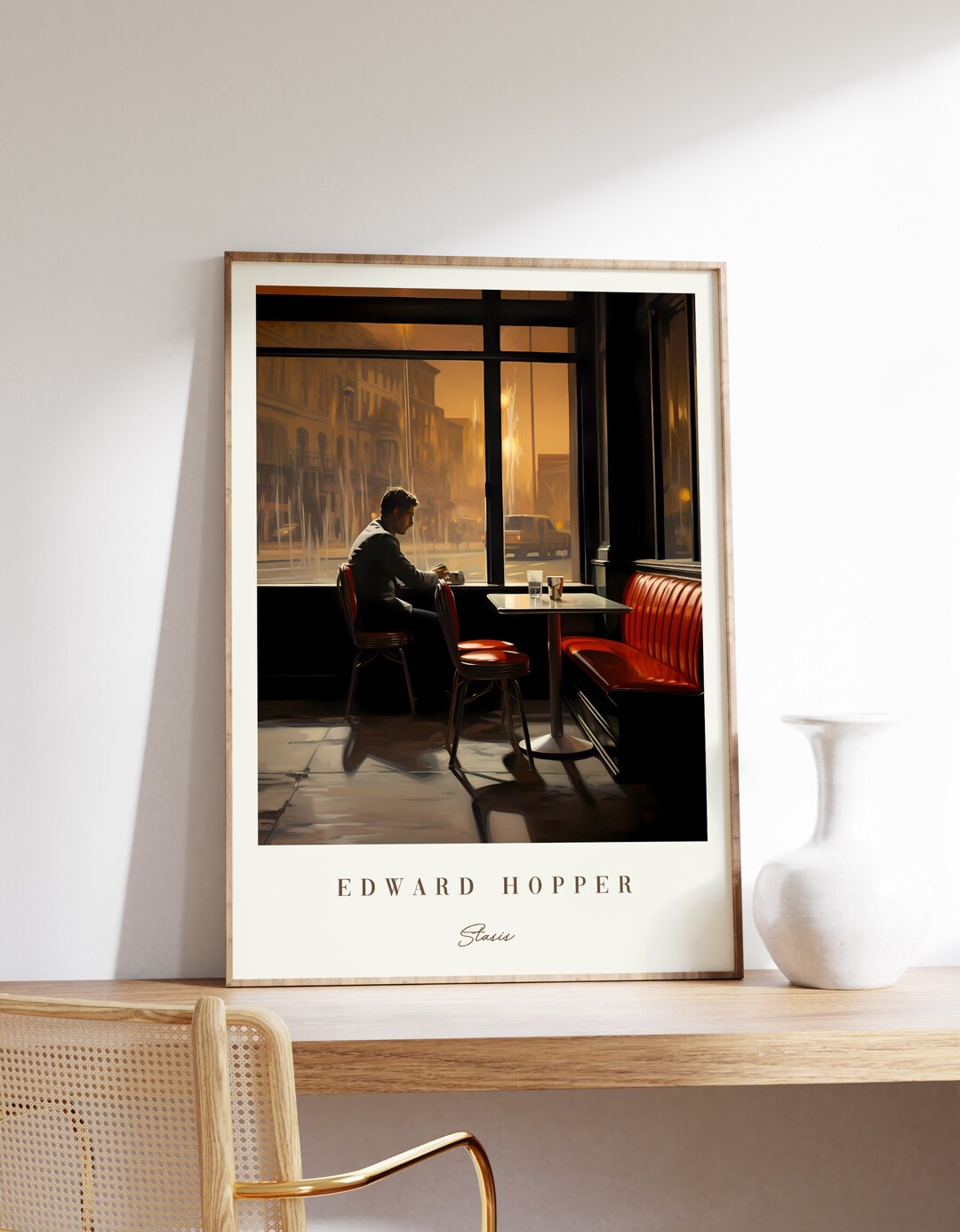 Stasis Painting | Edward Hopper | Stasis Poster | Mid Century Modern ...