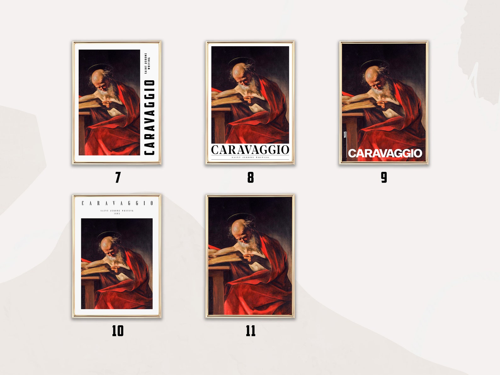 Caravaggio Poster | Caravaggio Print | Minimalist Art Print | Modern ...