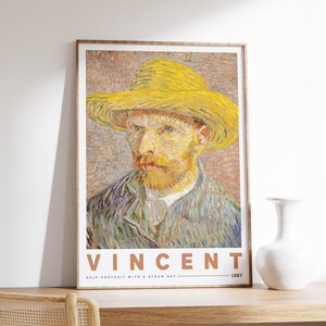 Self Portrait by Vincent Van Gogh Print | Exhibition Poster | Van Gogh ...