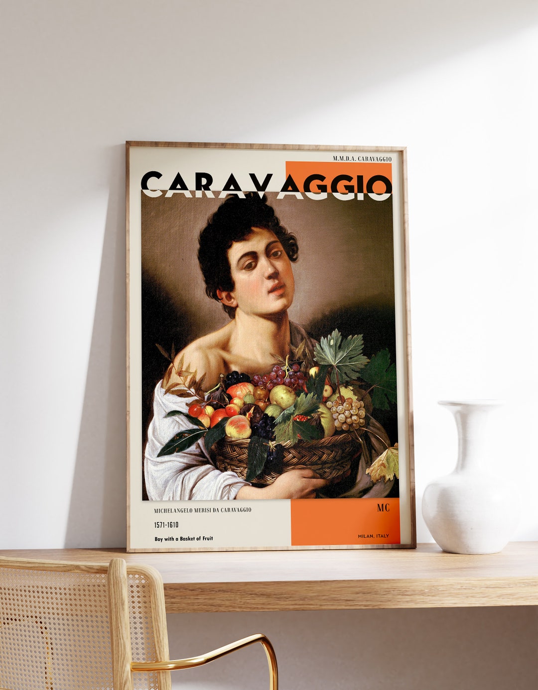 Caravaggio Print | Exhibition Poster | Renaissance Poster | Modern Wall ...