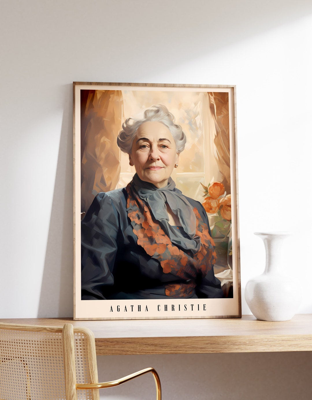Agatha Christie Print | Author Print | Agatha Christie Poster ...