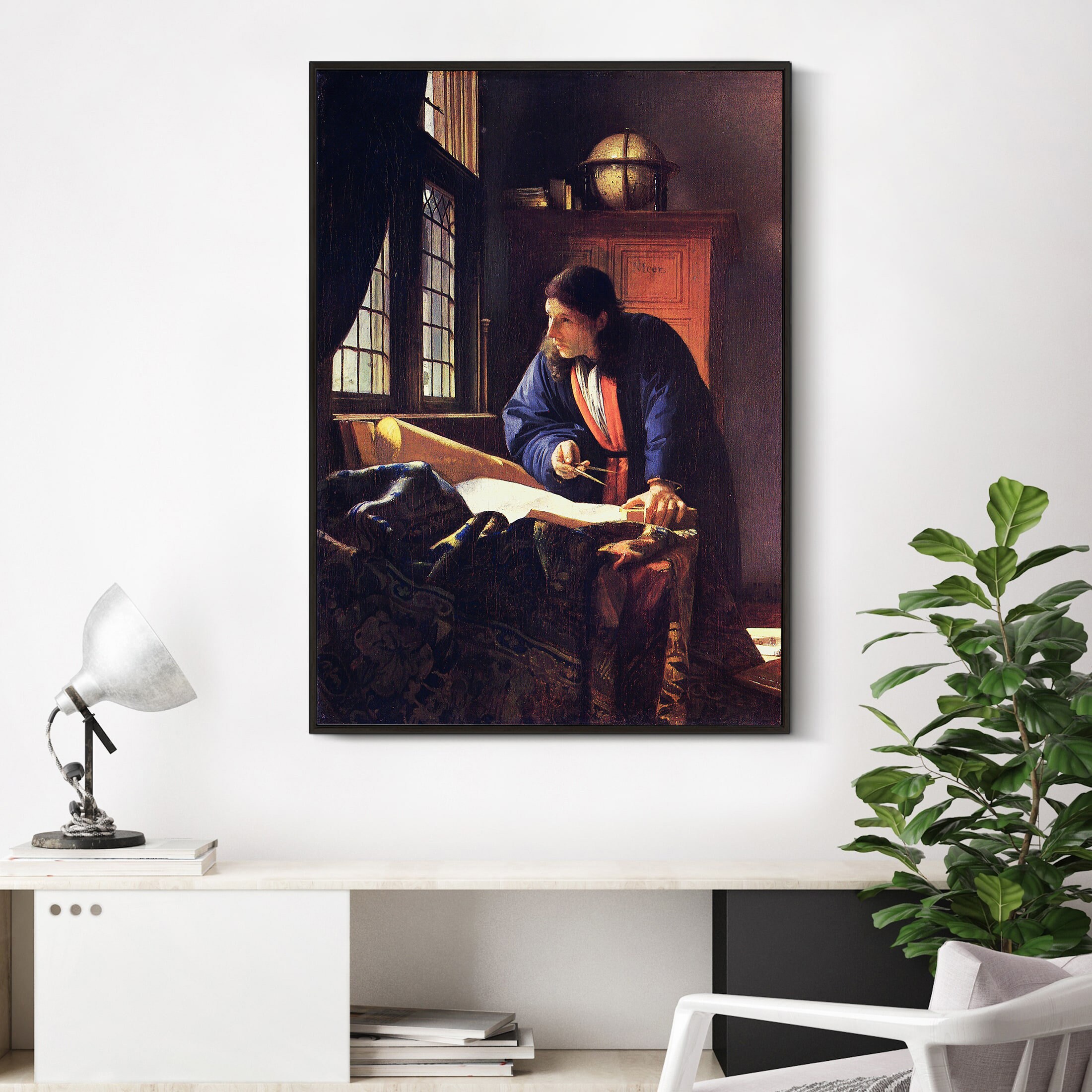 Johannes Vermeer - the Geographer (1669) - Classic Painting Photo ...