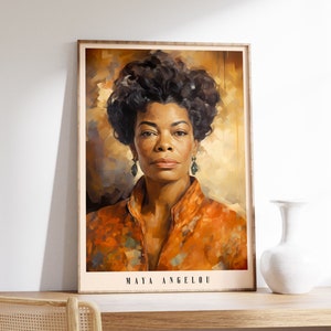 Maya Angelou Print Author Print Maya Angelou Poster Literature Decor ...