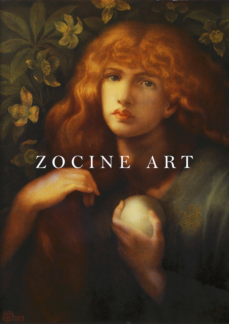 Dante Gabriel Rossetti - Mary Magdalene - Print Famous Painting Poster ...