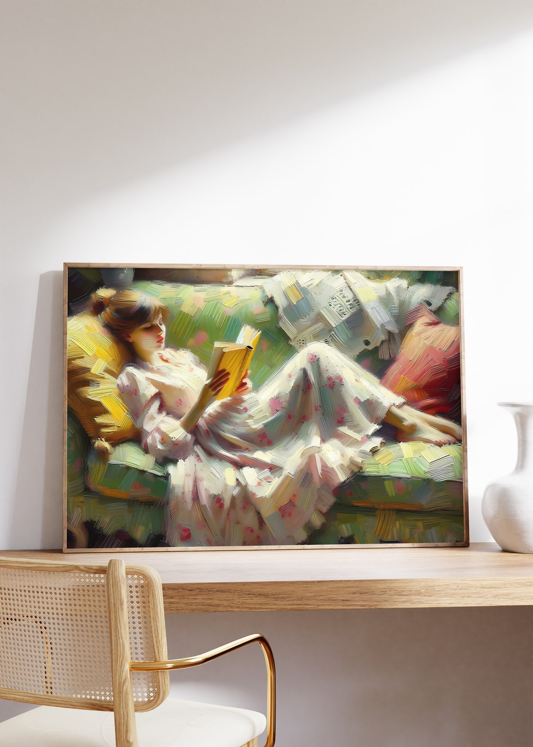 Decadent Young Woman | After the Dance | Vintage Painting | Book Art ...