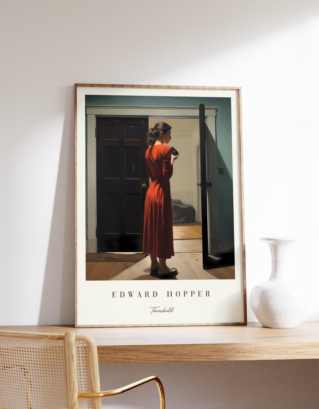Threshold Painting | Edward Hopper | Threshold Poster | Mid Century ...