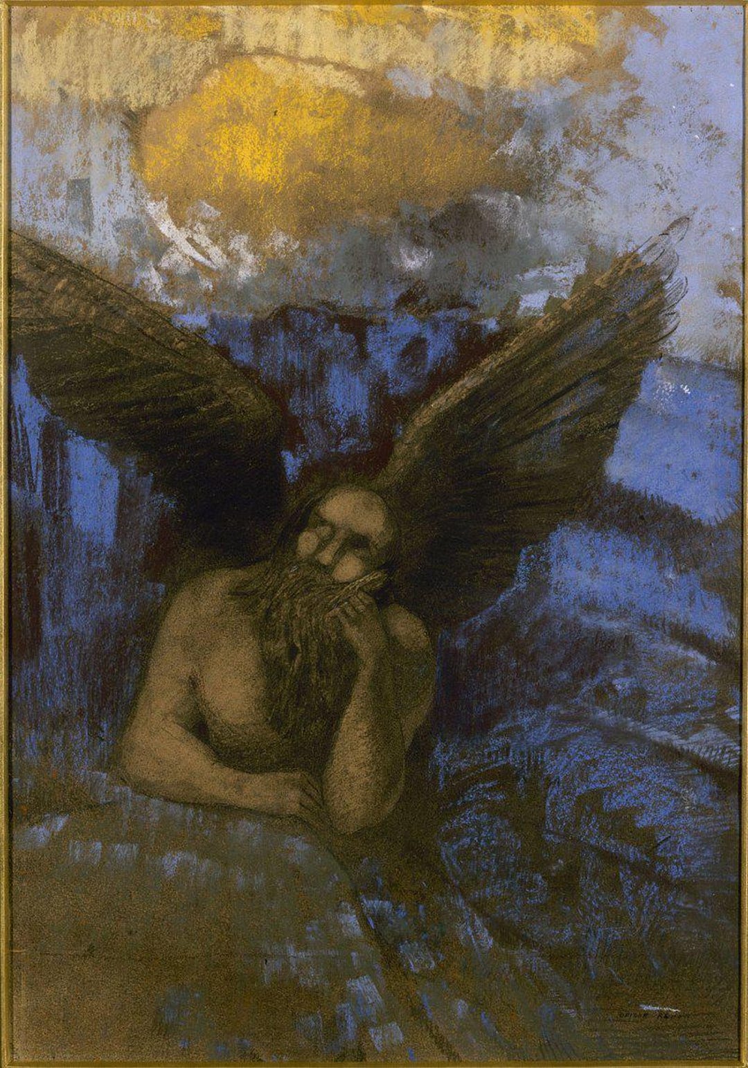 Fallen Angel Print | Vintage Painting | Odilon Redon Art | Surreal Wall ...