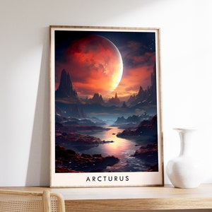 Vintage Arcturus Galaxy Poster | Outer Space Art | Astronomy Wall Art ...