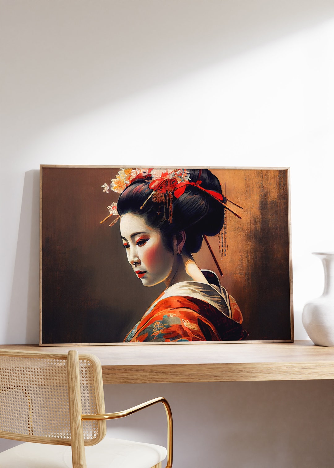 Geisha Wall Art | Japanese Poster | Geisha Art Print | Vintage Print ...