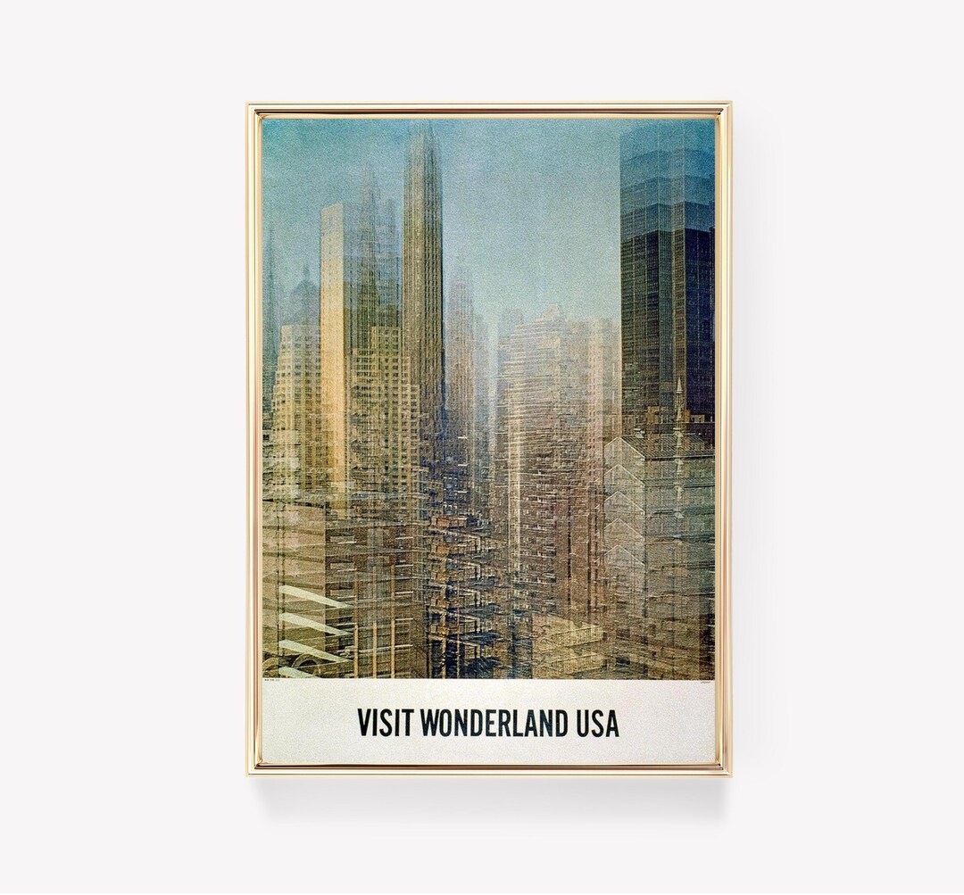 Gilbert & George | Visit Wonderland USA | Art Print | Vintage Poster ...