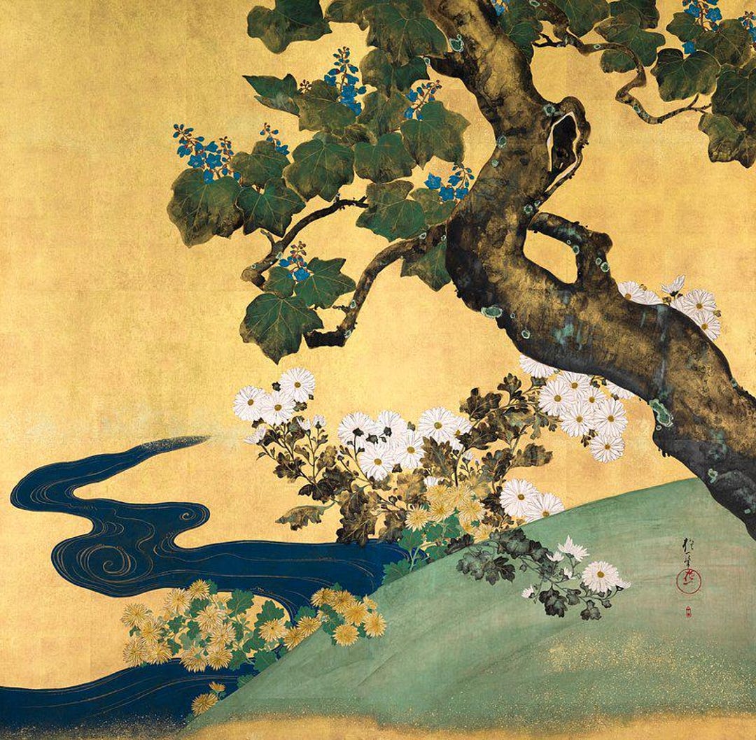 Sesshu Toyo Art | Four Seasons Flowers | Floral Prints | Japanese ...