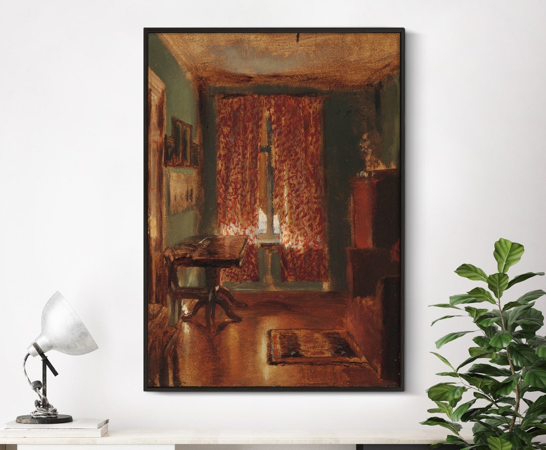 Adolph Menzel - the Artist's Sitting Room in Ritterstrasse (1851 ...