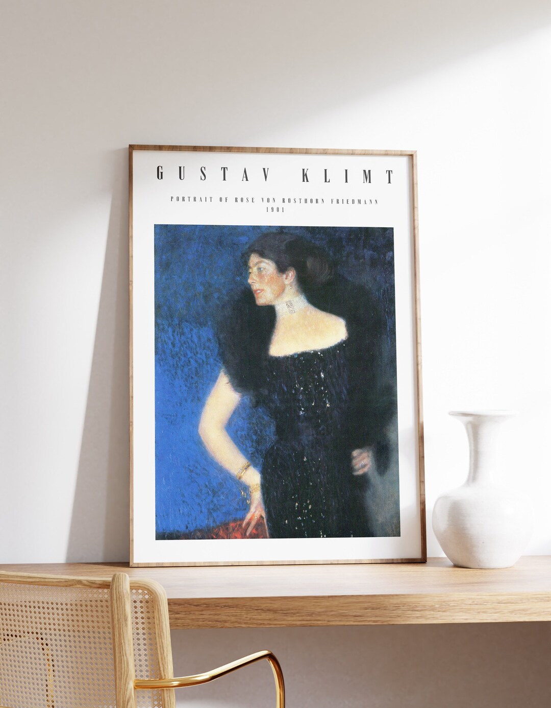 Gustav Klimt Art Poster | Portrait of Rose Von Rosthorn Friedmann ...