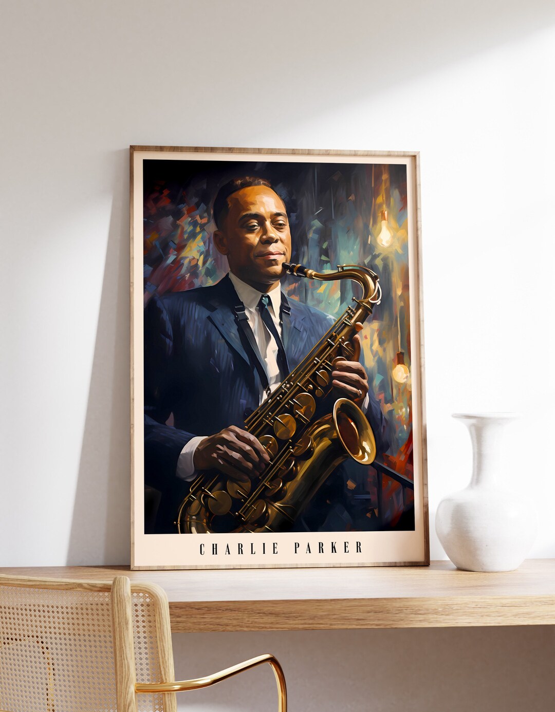 Charlie Parker Poster | Musical Print | Jazz Poster | Jazz Portrait ...
