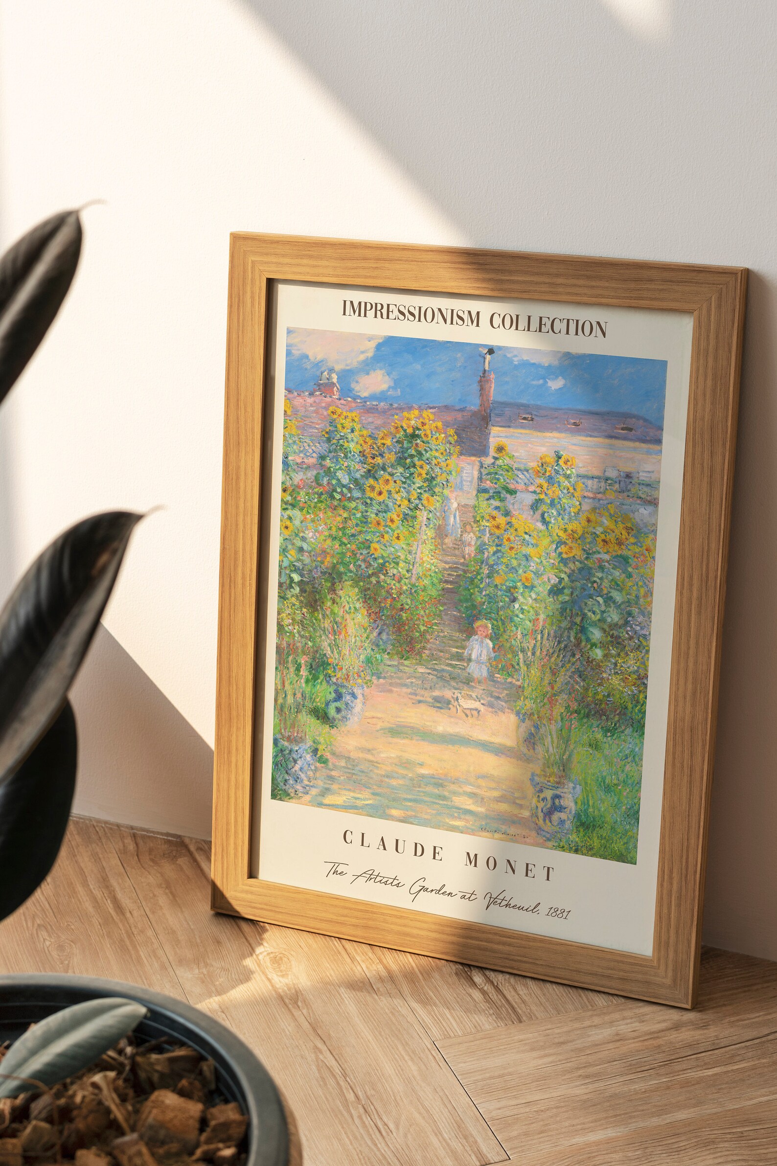 Claude Monet Poster | the Artists Garden at Vetheuil | Monet Wall Art ...