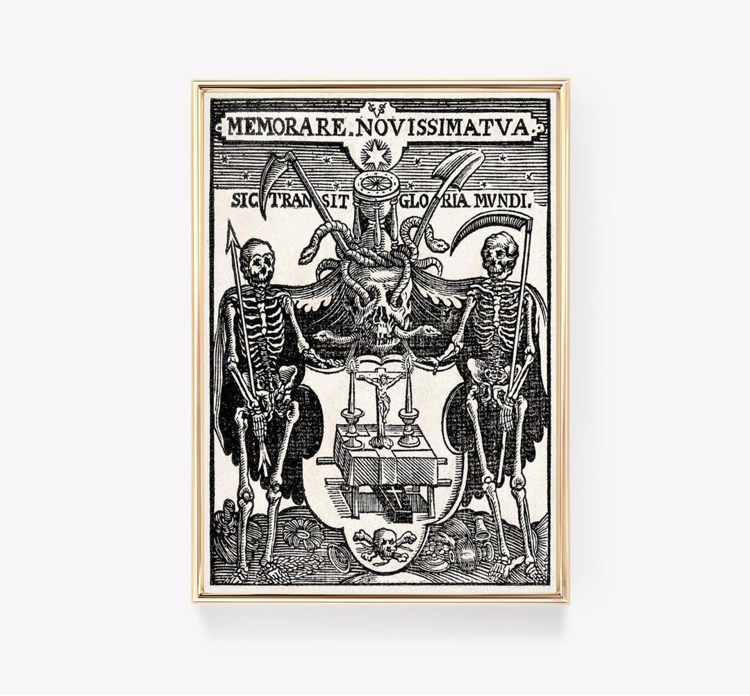 Allegory of Transience | Vintage Painting | Antique Art Print ...