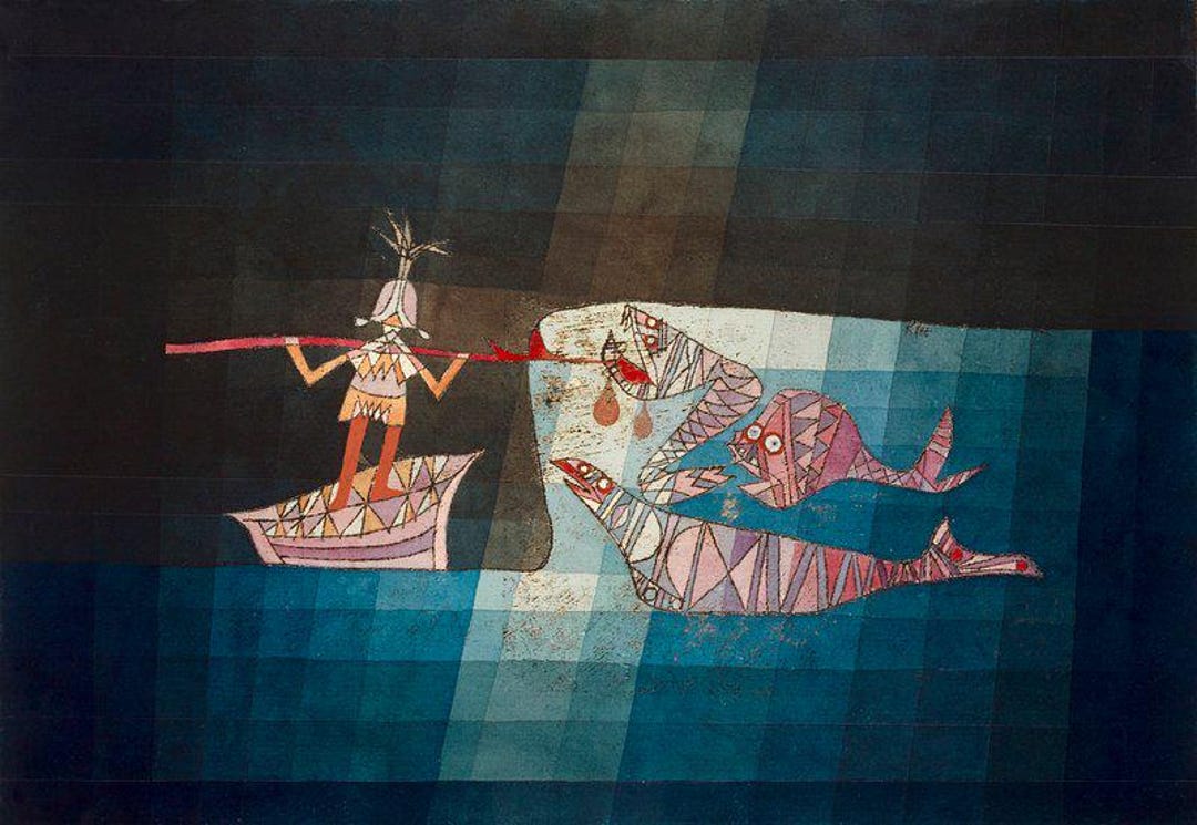Paul Klee Fish Magic | Art Print | Klee Painting | Fish Art ...