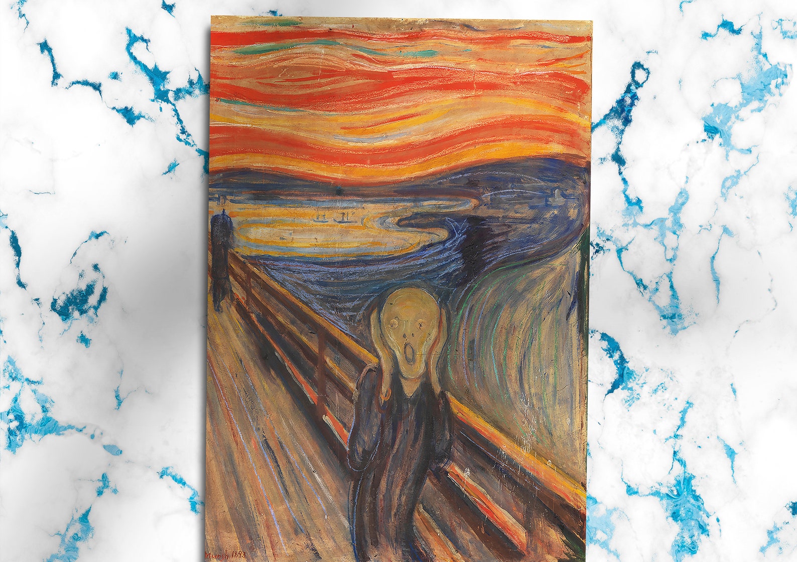 Edvard Munch - the Scream (1893) - Reproduction of a Classic Edward ...