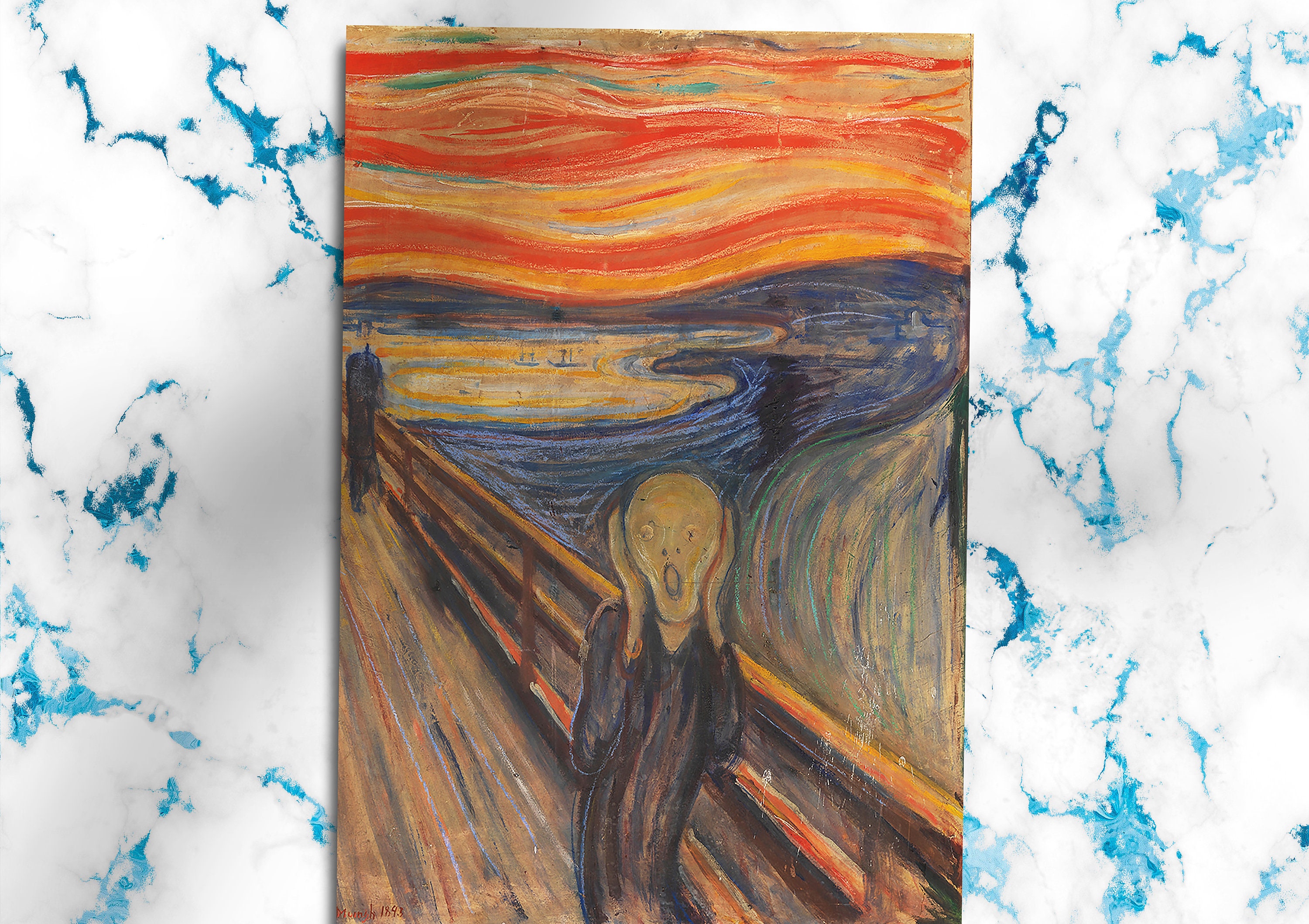 Edvard Munch the Scream 1893 Reproduction of a Classic - Etsy