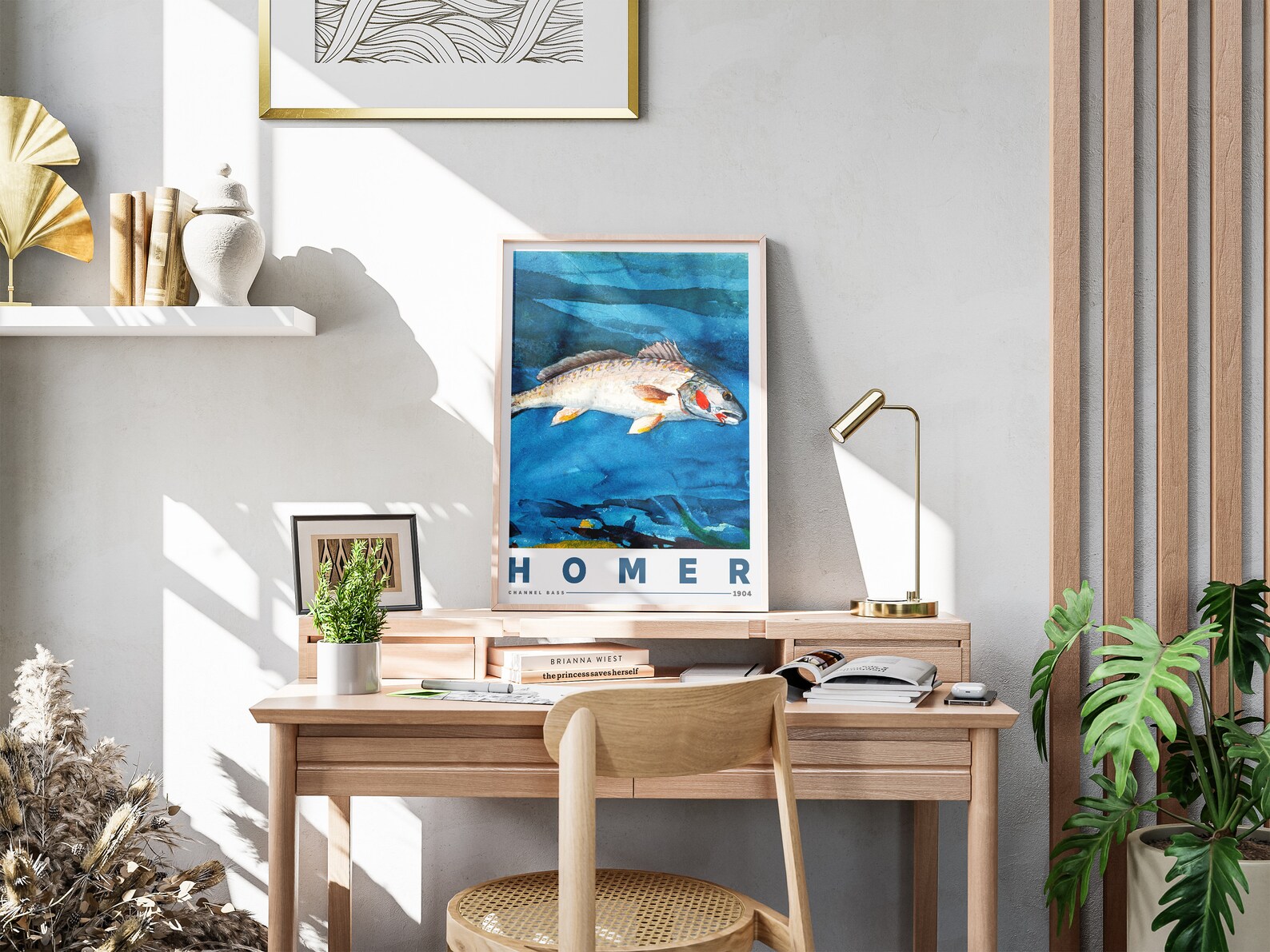 Winslow Homer Print | Channel Bass (1904) | Farmhouse Decor | Museum ...