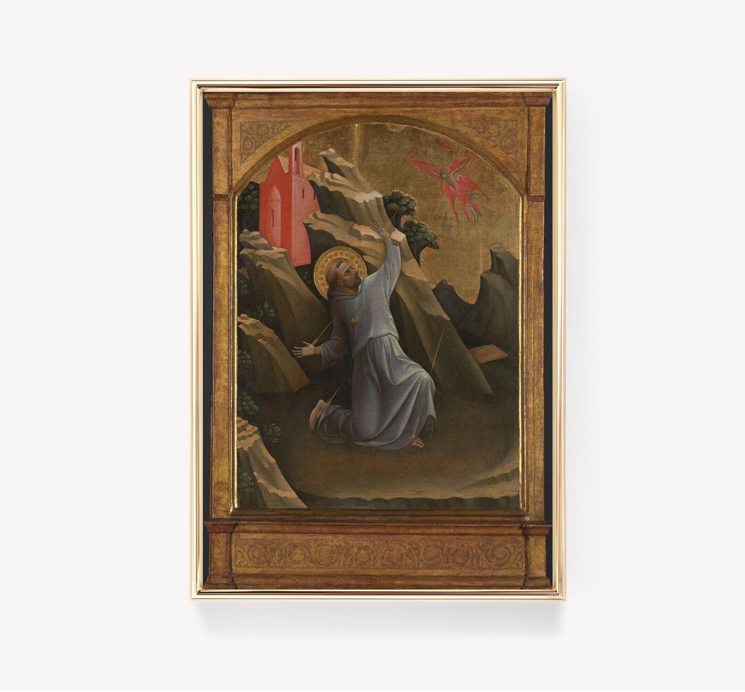 Saint Francis Stigmata | Vintage Painting | Religious Art | Historic ...
