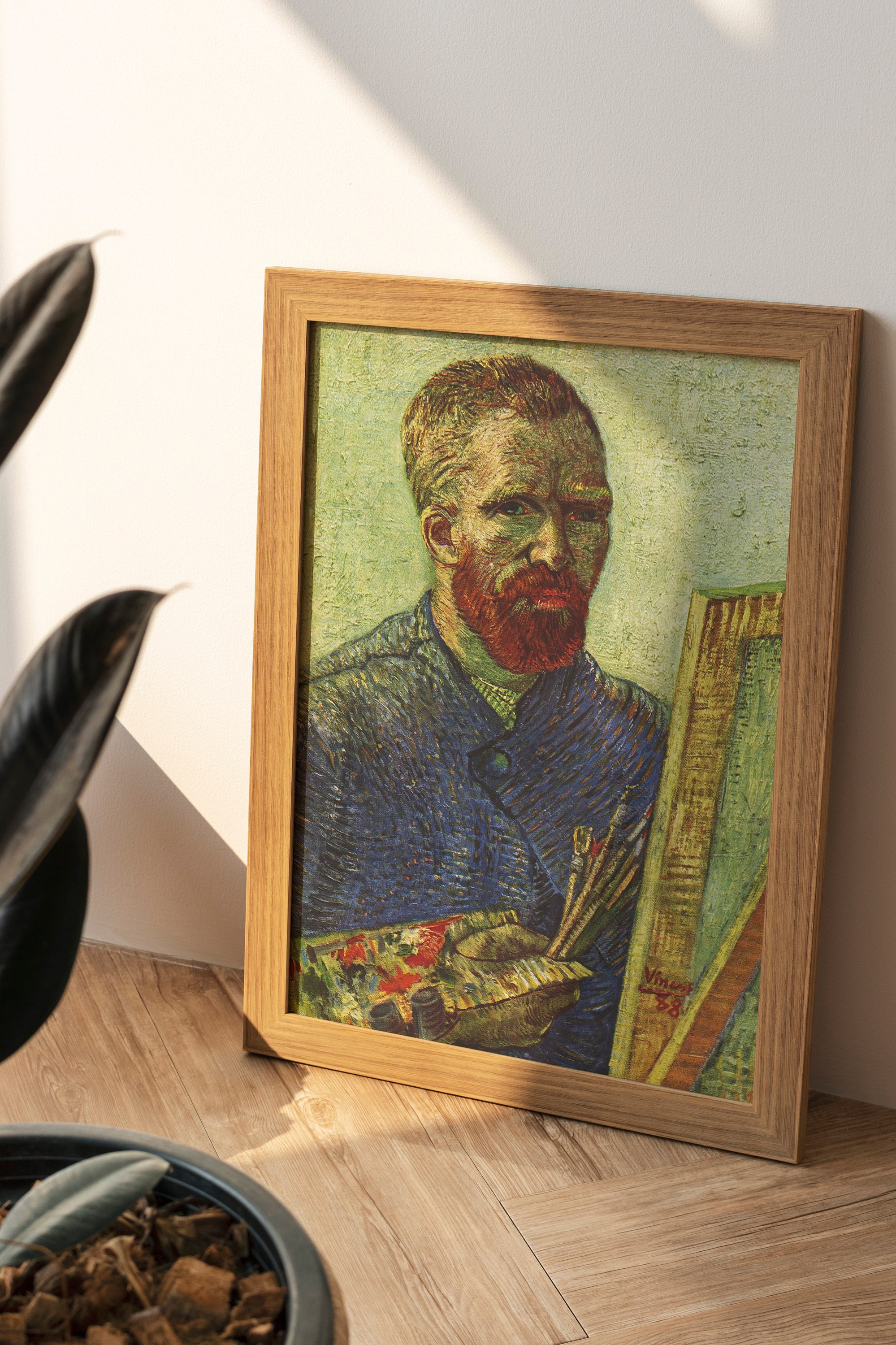 Van Gogh Print | Self-portrait in Front of an Easel (1888) | Vintage ...