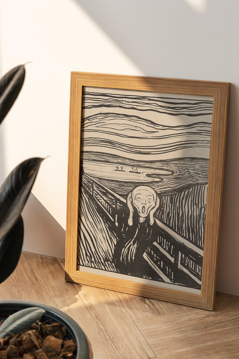Edvard Munch Prints | the Scream (1895) | Vintage Painting | Munch Art ...