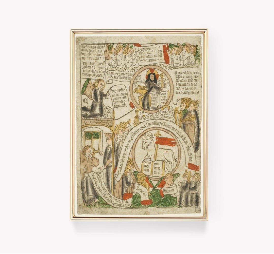 14th-century | Religious | Illustration | Byzantine Art | Vintage Print ...
