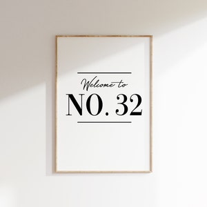 Personalized House Number Print | New Home Gift | Custom House Number ...