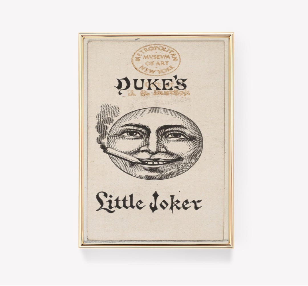 Vintage Joker Art | Duke's Joker Card | Antique Playing Card Print ...