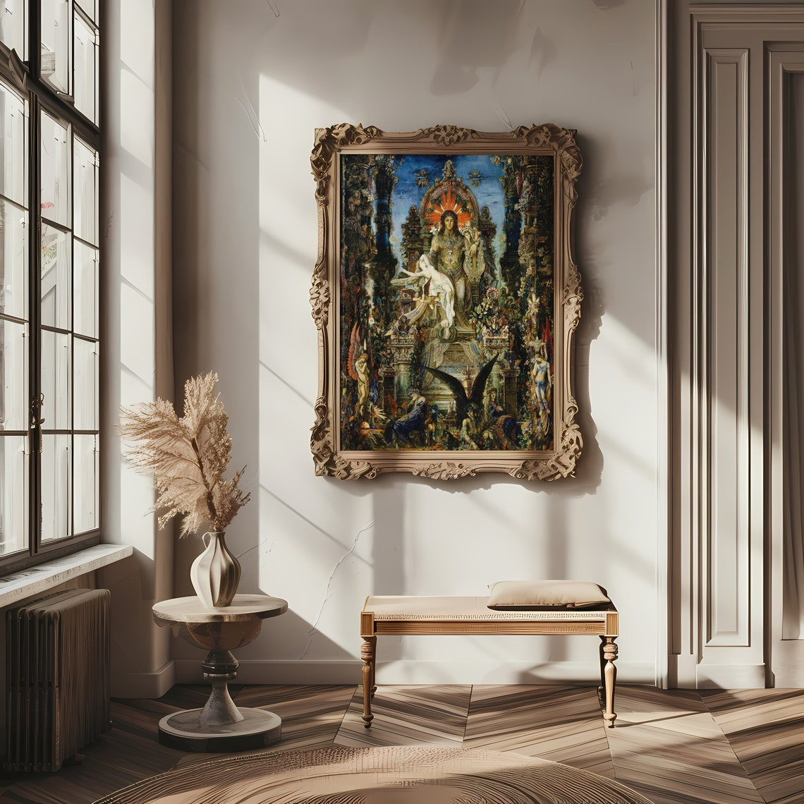 Jupiter and Semele by Gustave Moreau | Vintage Painting Print ...