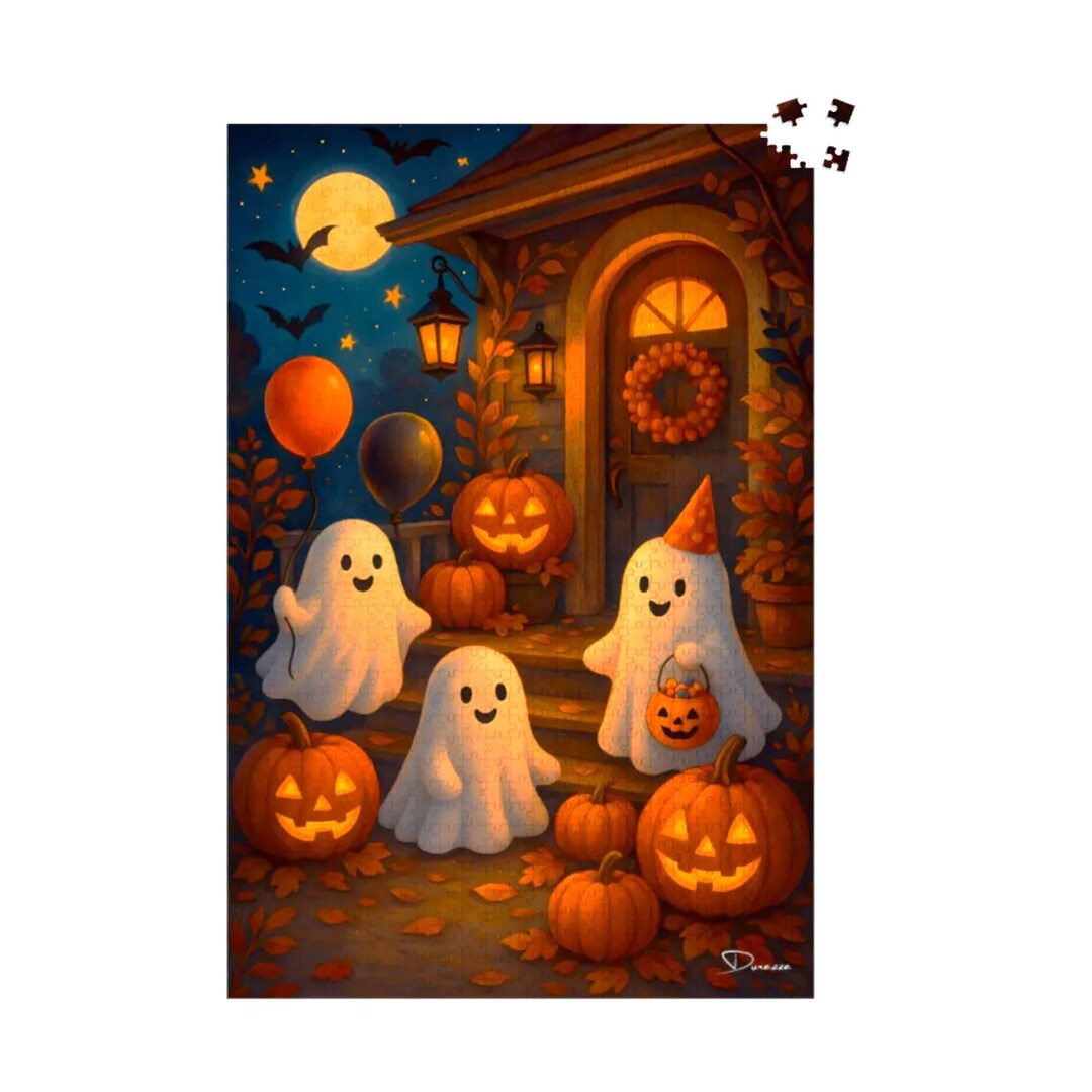 Halloween Jigsaw Puzzle in 500 or 1000 Pieces for Adults, Trick-or ...