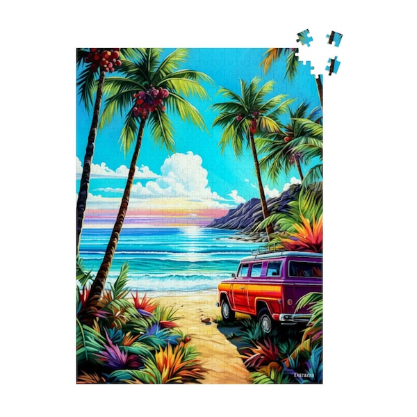 Wooden Jigsaw Puzzle Beach - Etsy