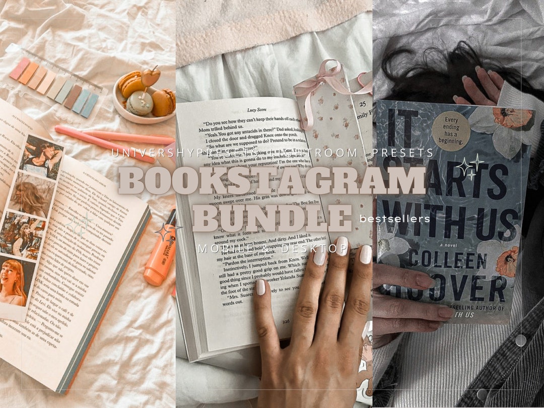 20 BOOKSTAGRAM BUNDLE Mobile and Desktop Bookstagram Presets & Filters ...