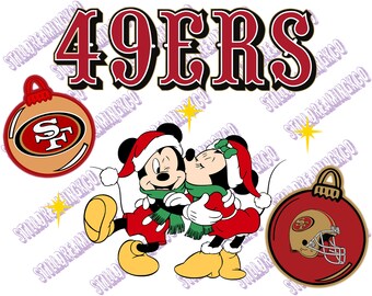 49ers Mickey Mouse Png - Etsy