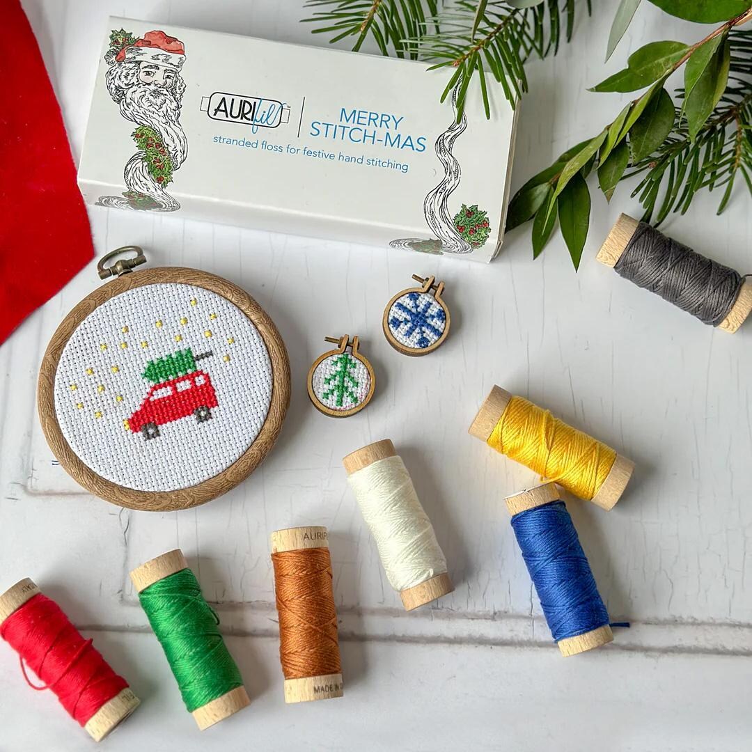 Merry Stitch-mas Thread Set | AC30MS7 | Aurifil Thread | Threadset - Etsy