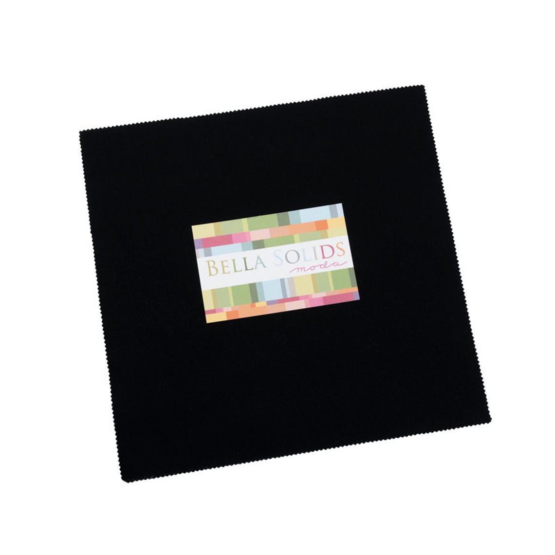 Bella Solids 10 Square Pack layer Cake in Black by - Etsy