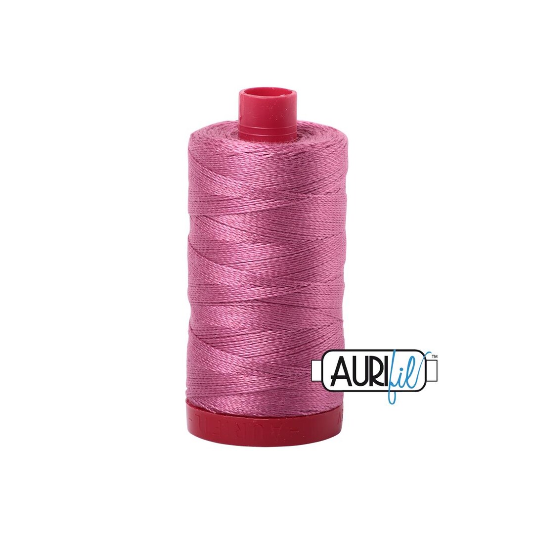 Dusty Rose (2452) | 12wt Large Spool (325M / 356Y) | Aurifil Thread ...