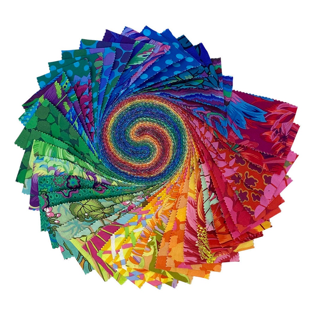 Kaffe Classics Plus 2.5 Strip Roll jelly Roll in Rainbow by Kaffe ...