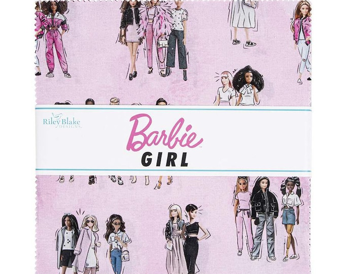Barbie Girl 10" Square Pack (layer Cake / 10" Stacker) by Riley Blake ...