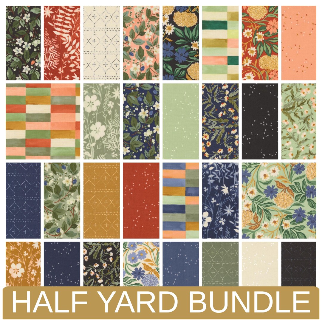 Brookside Half Yard Bundle by 1canoe2 for Hawthorne Supply Co - Etsy