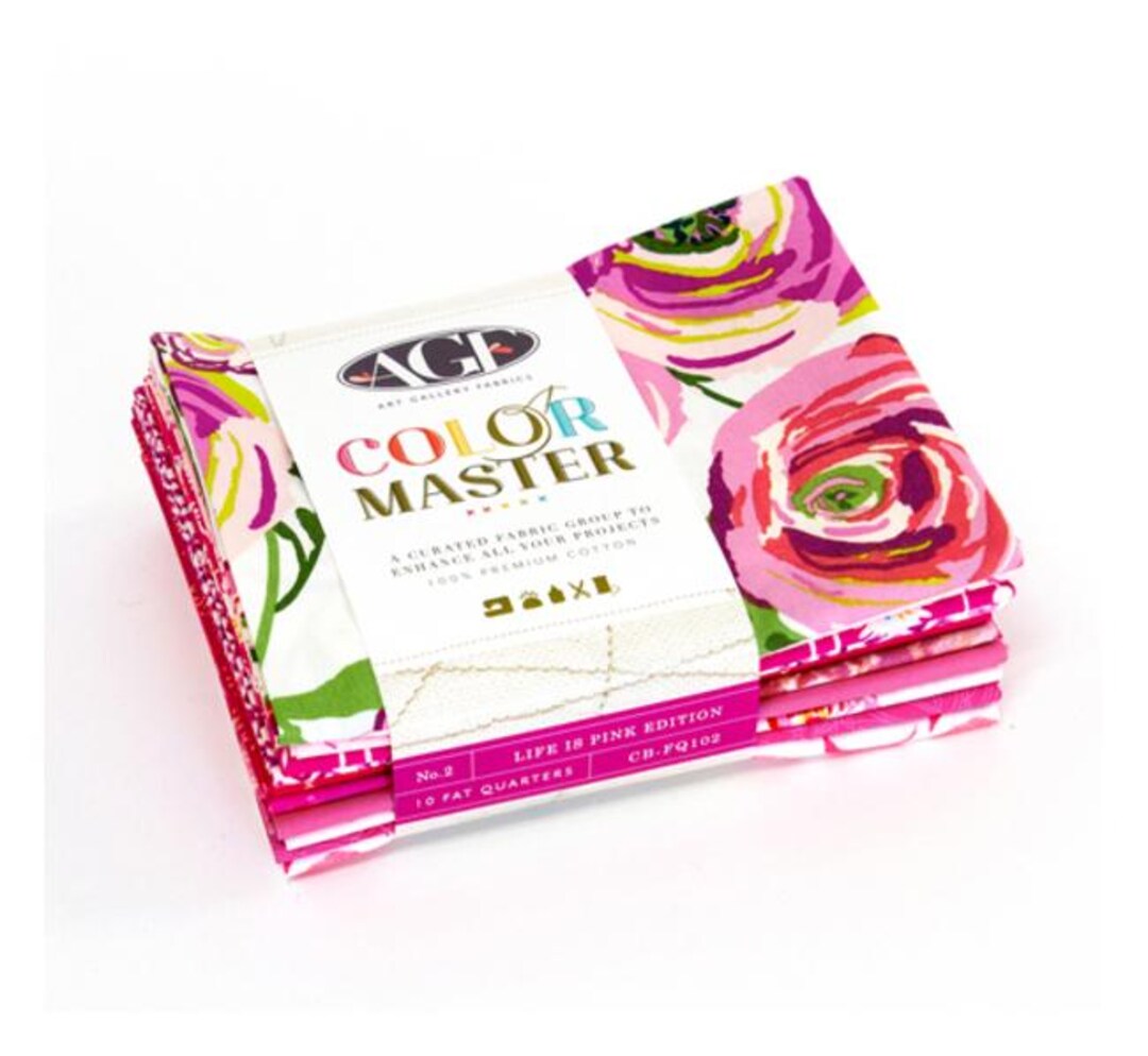 Life is Pink Color Master Fat Quarter Bundle by AGF Studio for Art ...