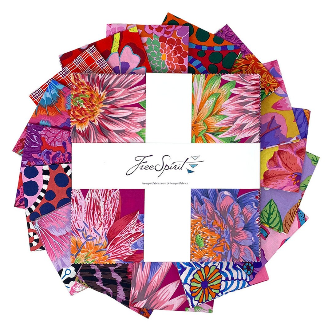 Kaffe Fassett 10 Square Pack layer Cake / 10 Charm in 2023 Hot by Kaffe ...