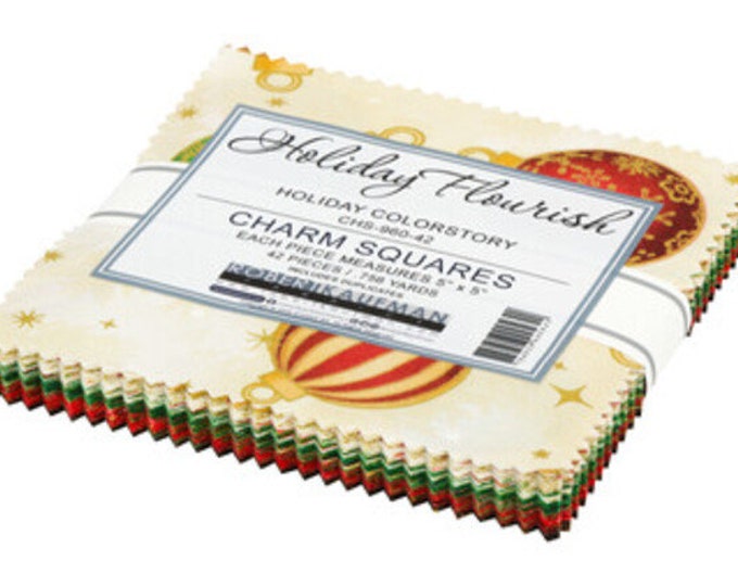 Holiday Flourish 14 5" Square Pack (charm Pack / Charm Square) in ...