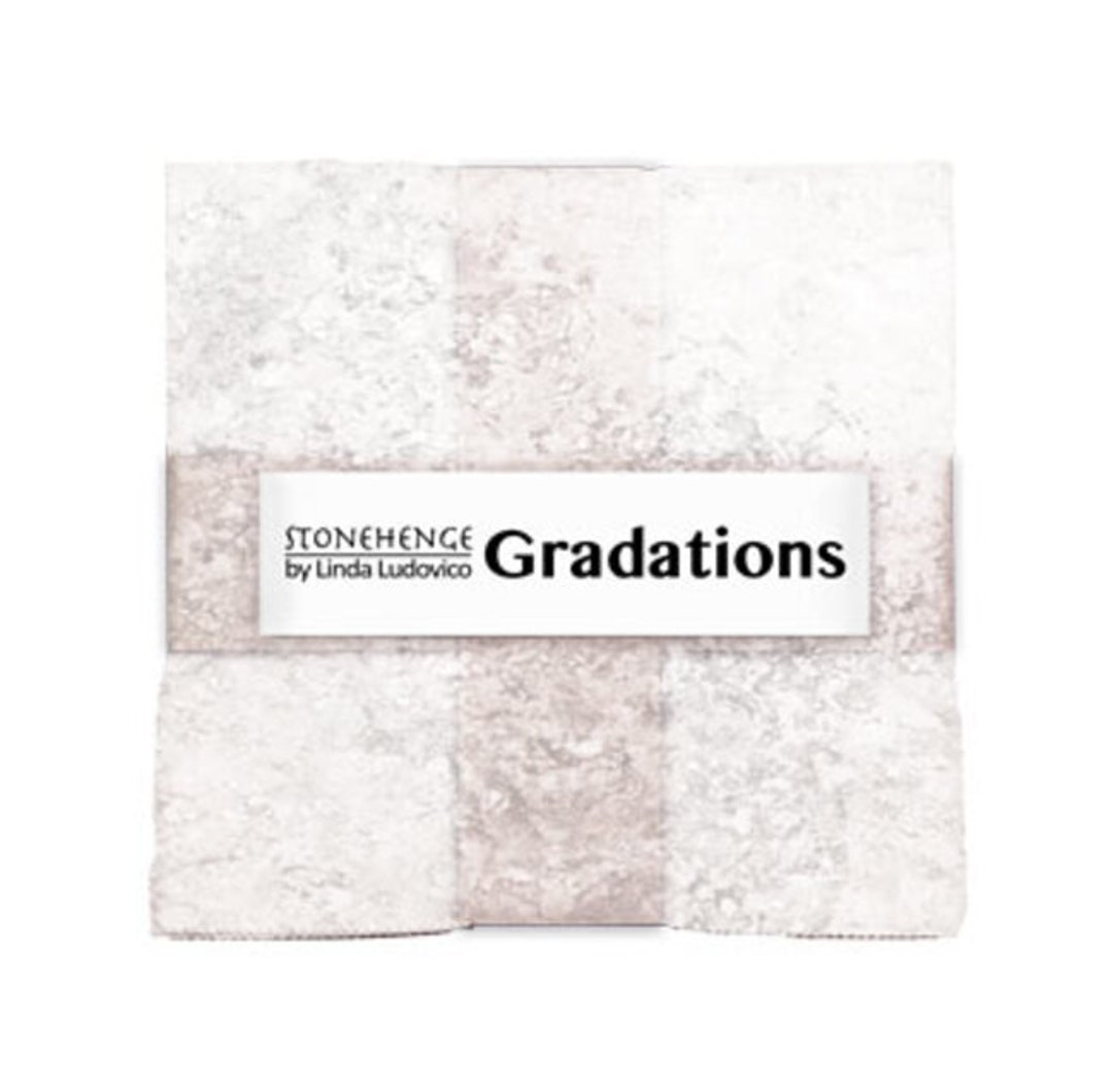 Stonehenge Gradations 10 Square Pack layer Cake in Graphite by Linda ...
