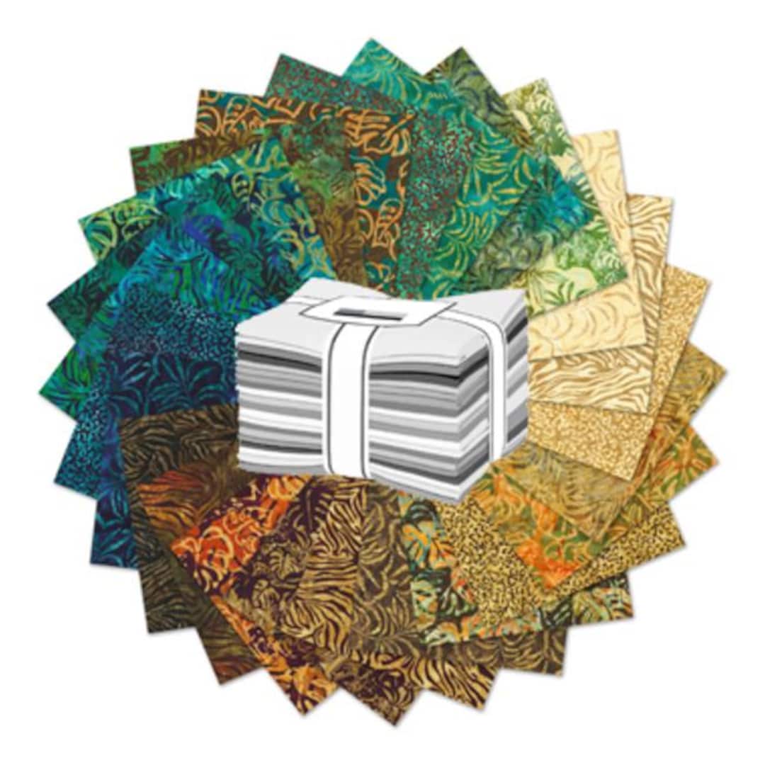 Artisan Batiks Jungle Dreams Fat Quarter Bundle by Studio RK for Robert ...