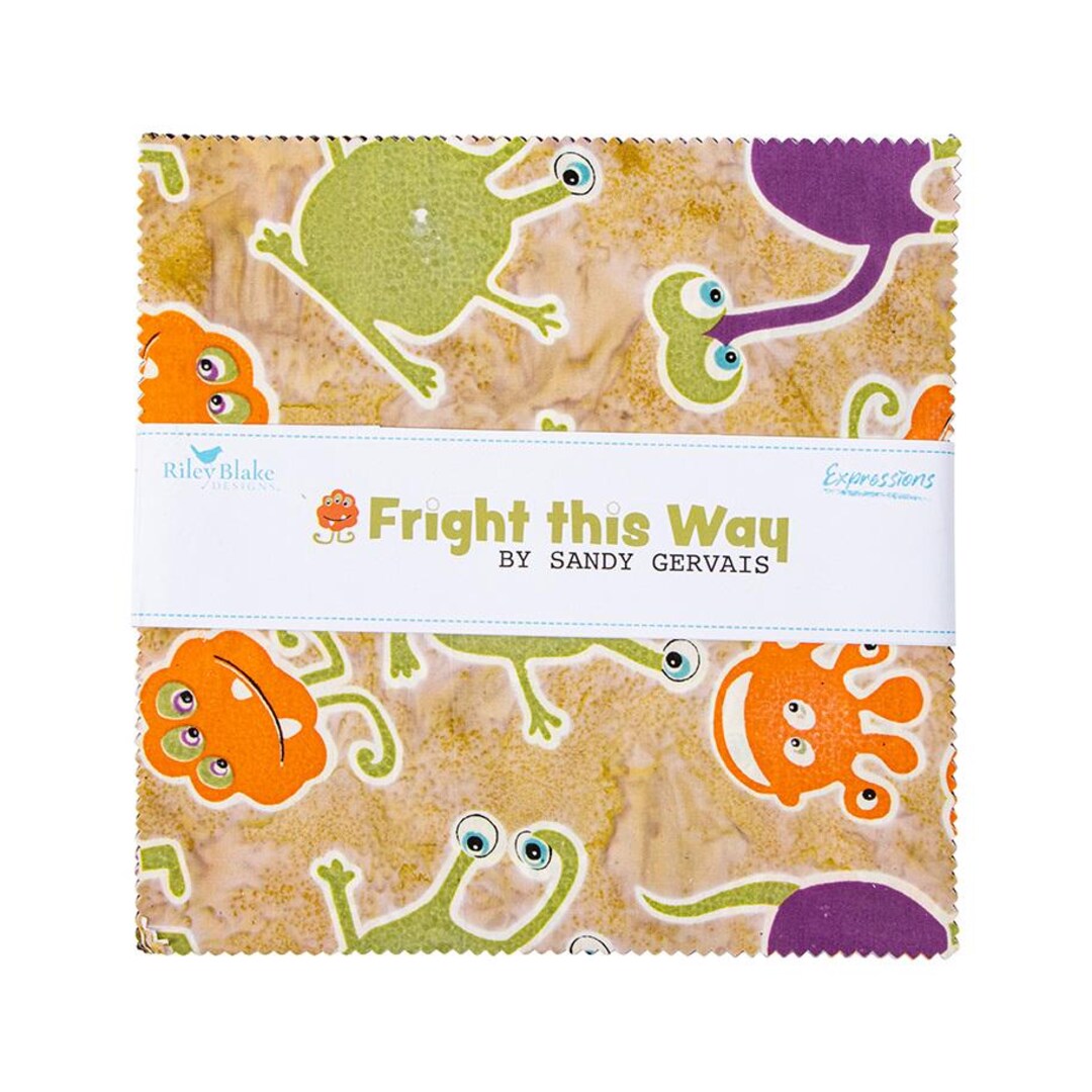 Expressions Batiks 10" Square Pack (layer Cake / 10" Stacker) in Fright ...