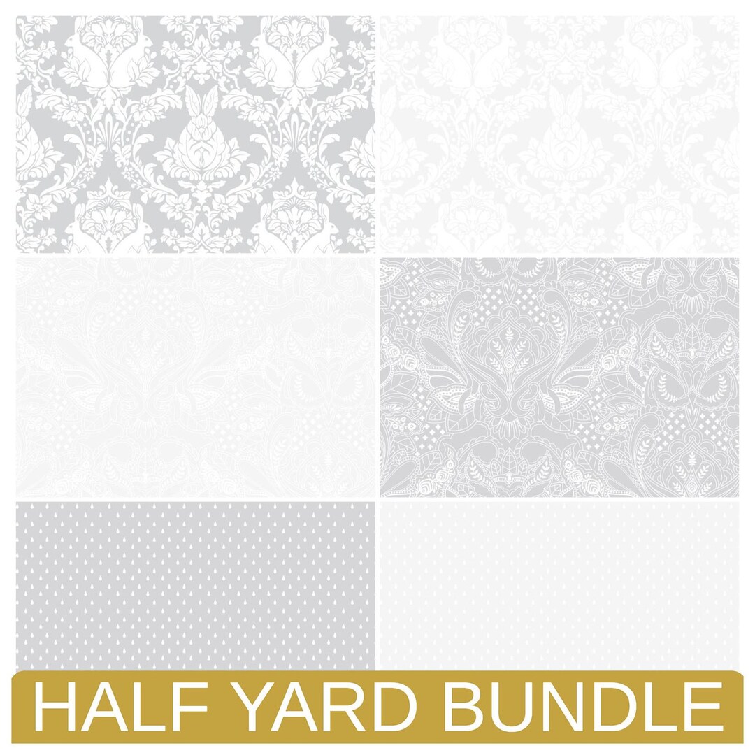 Tula's True Colors 2025 Half Yard Bundle in Ghost by Tula Pink for ...