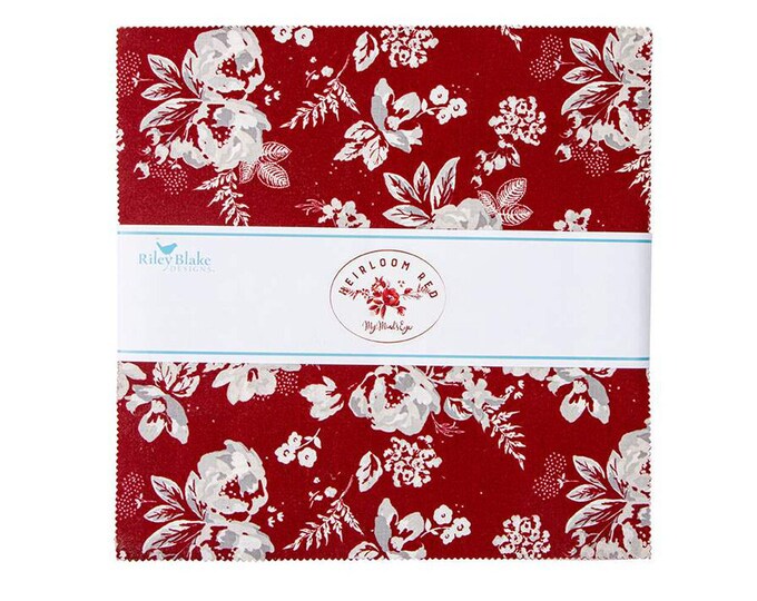 Heirloom Red 10" Square Pack (layer Cake / 10" Stacker) by My Mind's ...