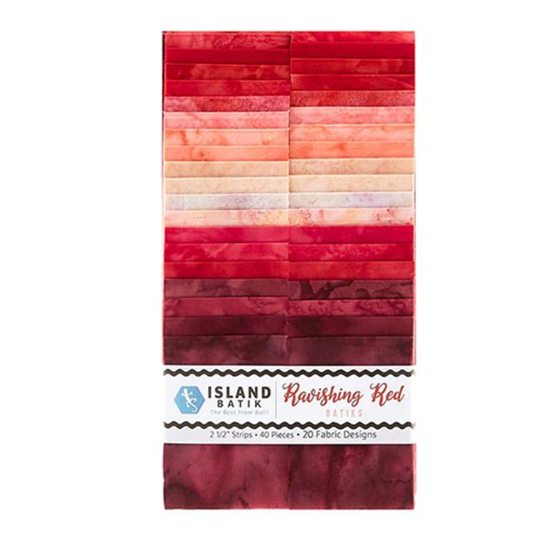 Ravishing Red 2.5" Strip Roll (jelly Roll) for Lumin (ravishing Red-sp ...